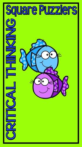 CRITICAL THINKING SQUARE PUZZLES Fish Brain Teasers GATE Problem Solving