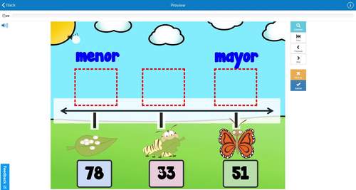 Ordenar Numeros 1 - 100 Boom Cards™ | Digital Task Cards by Cloud Ten