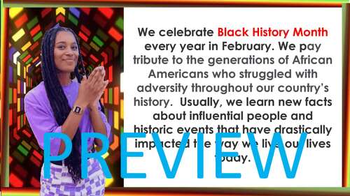 MLK Jr. Slideshow Assembly Gr 4-6 Black History Month by TeachHeath