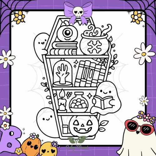 Spooky Days Halloween Coloring Book – 41 Fun Pages for Kids, Teens ...