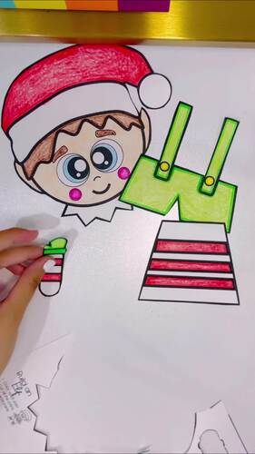 Elf Craft Christmas Activities Winter Bulletin Board by Color Nation ...