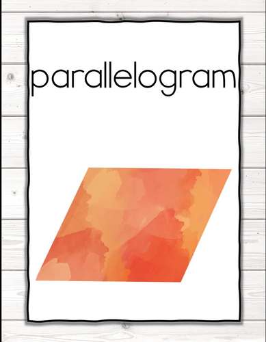 Farmhouse Theme White Wood 2D and 3D Shape Posters Classroom Decor