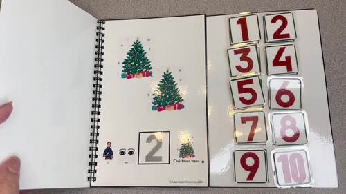 Christmas Counting Self Correcting Adapted Book / Christmas Numbers ...
