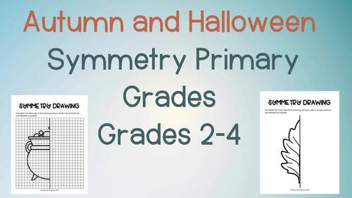 Autumn and Halloween Symmetry Primary Grades by Jackie Partridge Art