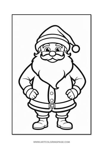 Santa Claus Coloring Pages Vol 1 – Bring the Magic of Christmas to Life!