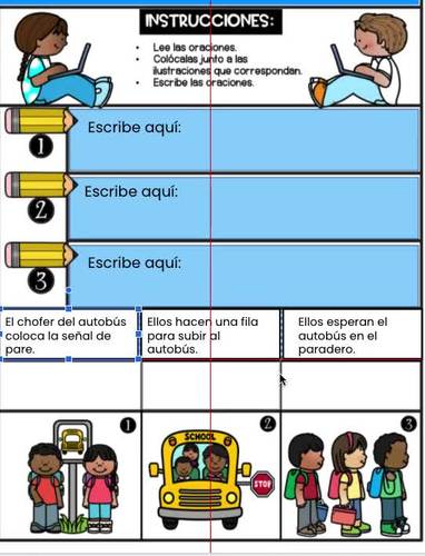 SEPTEMBER MATCH UP SENTENCES IN SPANISH DIGITAL AND PRINT | TpT