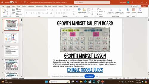 Growth Mindset vs Fixed Mindset Lesson and Bulletin Board | TPT