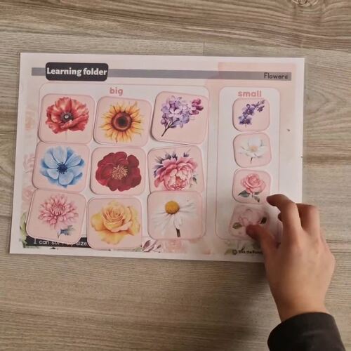 Spring Bundle Learning File Folder Flowers Busy Binder Preschool Quiet Book