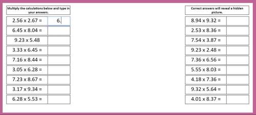 Sugar Skull Calavera Decimal Multiplication Pixel Art Mystery Reveal