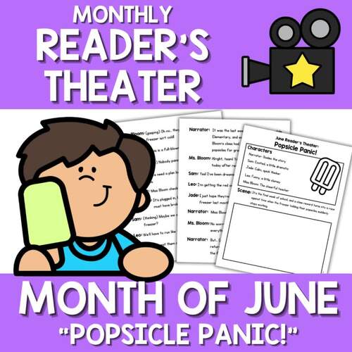 June Readers Theater Script Activity Reading Small Groups Skit Centers ...