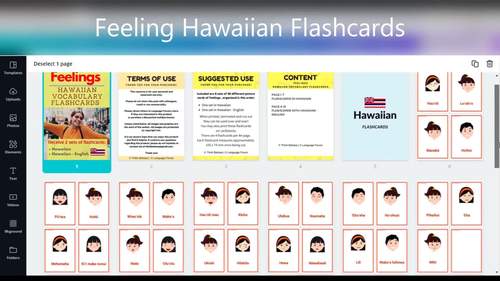Feelings Hawaiian flashcards | Emotions Hawaiian flash cards by ...