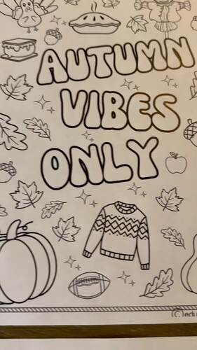 Fall Coloring Pages-Autumn-Fall Art by Educated by Kay | TPT