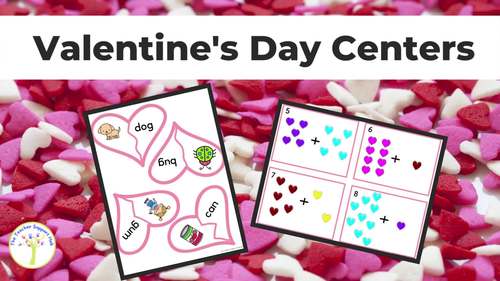 Reading and Math Center Valentine's Day Activities by The Teacher ...