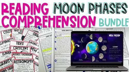 Moon Phases Reading Comprehension Passages | Background Knowledge Activity
