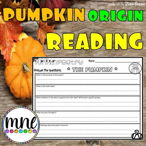 John Greenleaf Whittier The Pumpkin Poem Close Reading And Reading ...