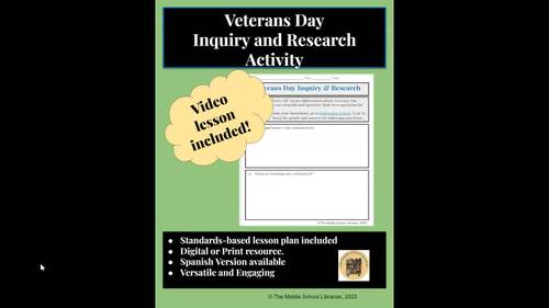 Veterans Day Research with Inquiry & Databases - Middle School Library ...