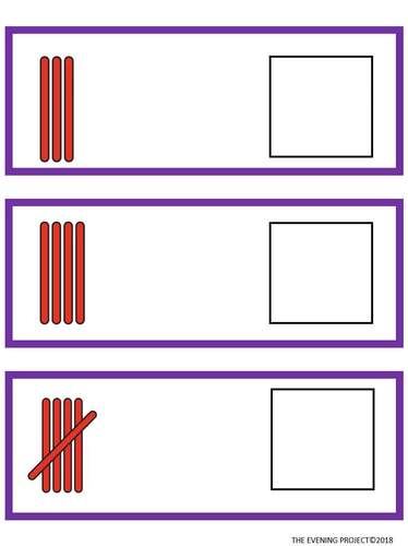 Counting and write on/wipe off Number sense mats and subitizing clip ...