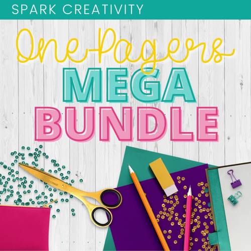 One Pager Templates Mega Bundle: Creative One-Pagers for ELA Projects ...