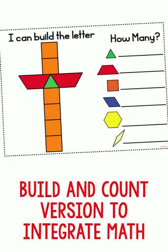 Alphabet Pattern Block Mats and Task Cards | Fine Motor Practice