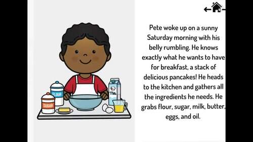 Pete's Pancakes Mixed Group Boom Cards™ - Speech and Language Therapy