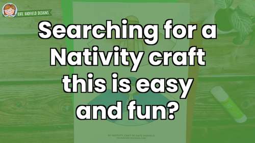 Christmas Nativity Scene Craft Activity Bundle by Kate Hadfield Designs