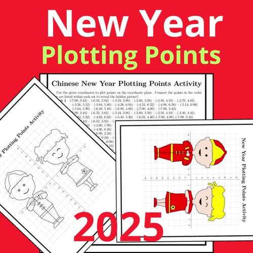 Chinese New Year Mystery Picture: Plotting Points Coordinate Plane Math ...