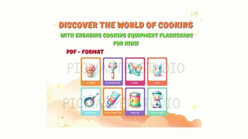 Ultimate Educational Bundle: 151 Kids' Flashcards - Cooking Equipment ...