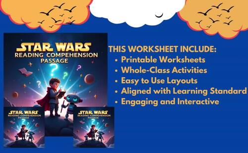 Star Wars Reading Comprehension Passage Activities 4th,5th,6th,7th,8th ...