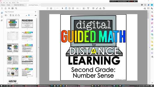 Digital Guided Math Second Grade Number Sense by Reagan Tunstall