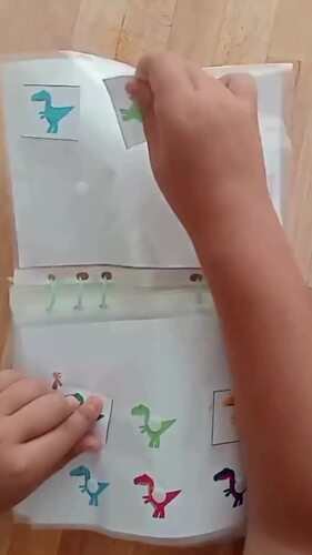 Dinosaur Adapted Interactive Book Preschool Busy Book Dinosaurs Busy Binder