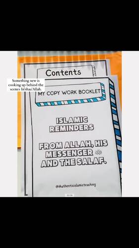Islamic Copy Work Booklet by AUTHENTIC ISLAMIC TEACHING | TPT