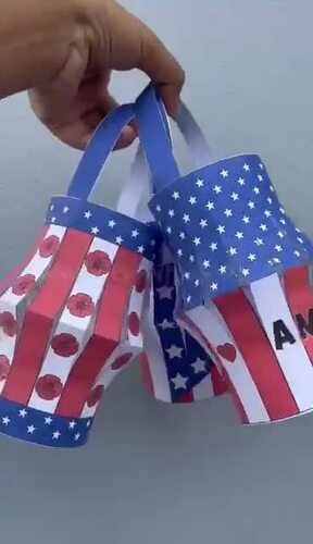 American Flag Lantern Craft | Flag Day Activities | Memorial Day, 4th July