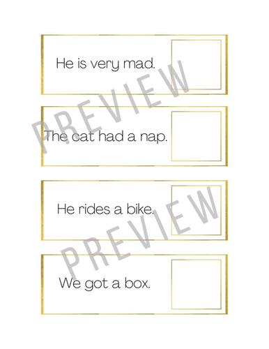 Sentence Comprehension Task Cards | Literacy Centers | TPT