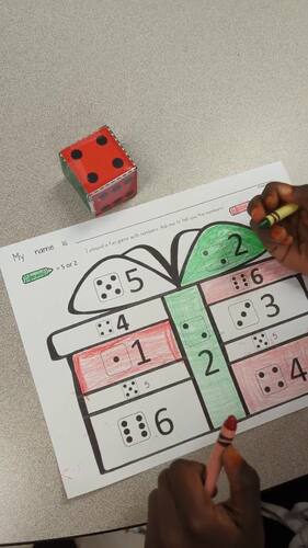 Christmas Math Games Kindergarten Number Sense Games Subitizing Math ...