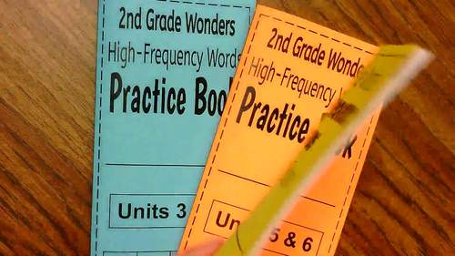 High-Frequency Words Practice Books - Wonders 2nd Grade - Centers