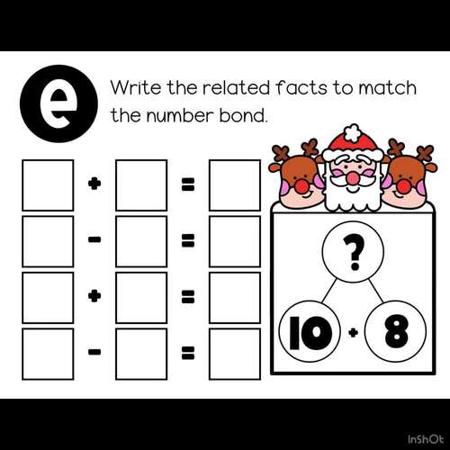 Christmas Math Teen Numbers Task Cards for Grades K-1 by Serendipity ...