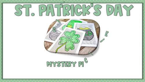St. Patrick's Day | Mystery Picture | Graphing Activity by Amigo Science