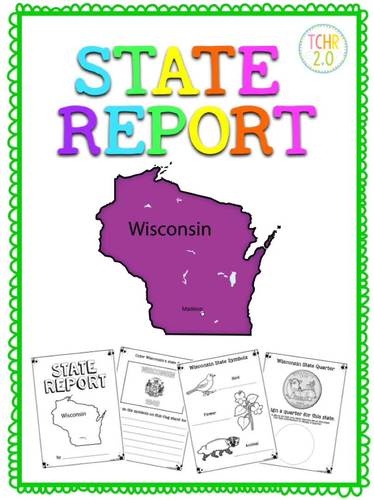 Wisconsin State Research Report by TCHR Two Point 0 | TpT