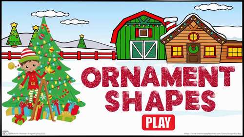 2D Christmas Ornaments to use with PowerPoint™ Google Slides™ & Boom ...