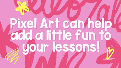 Valentine Pixel Art Template - Easy to Use and Editable Google Sheets™