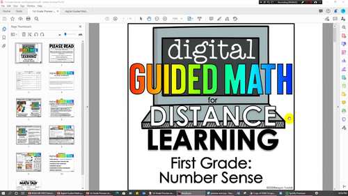 Digital Guided Math First Grade Bundle by Reagan Tunstall | TPT