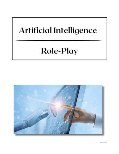 Artificial Intelligence (AI): 2 Role-Plays with TEMPLATES | TPT