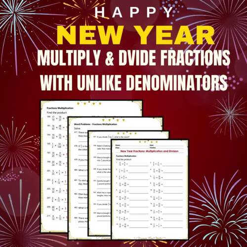 #Toast23 New Years Multiplying and Dividing Fractions & Word Problems ...