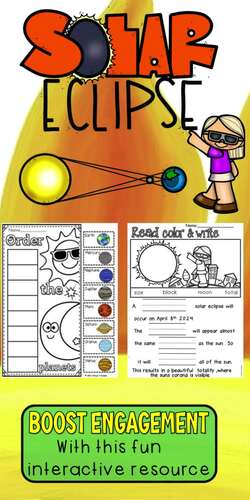 solar eclipse 2024 bundle by Murphys lesson design studio | TPT