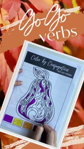 Go-Go Verbs Color By Conjugation-Calabazas by SinginSeñorita | TPT