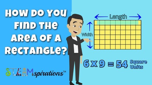 Find the Area of a Rectangle | #areaformula #steamspiration #whatisarea