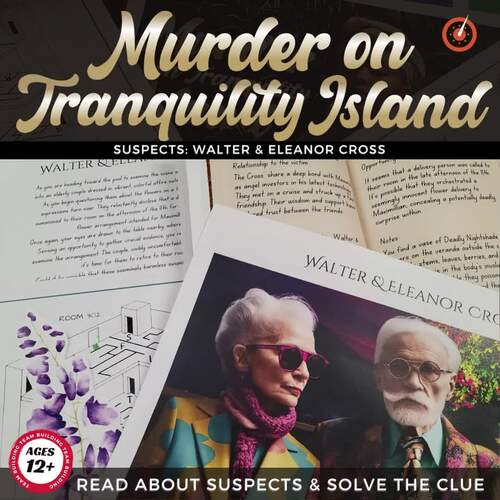 PRINTABLE Tranquility Island, Murder Mystery Game, Middle, High School ...