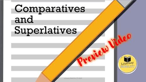 Comparative and Superlative Adjectives and Adverbs PowerPoint and ...