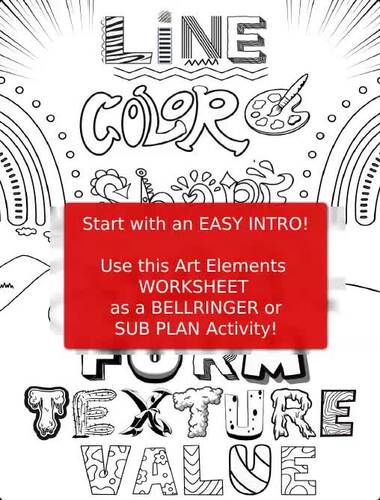 Elements of Art: 24 Essential Handouts for Visual Arts Middle School ...