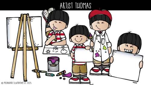 Artist clip art, Thomas clip art, Melonheadz Character clip art Mini
